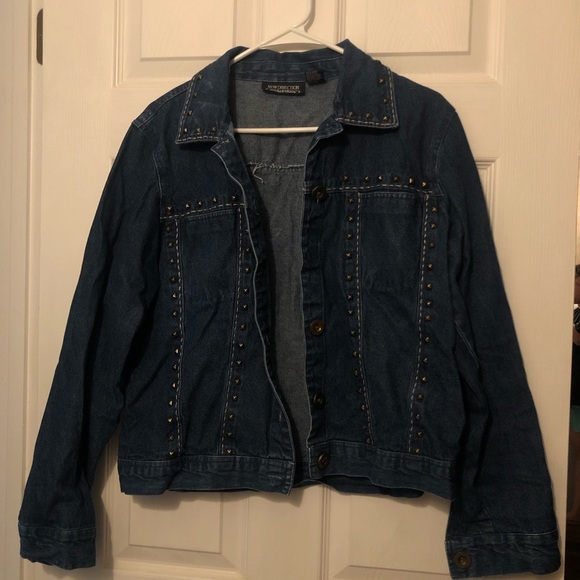 new directions | Jackets & Coats | Jean Jacket With Studs | Poshmark